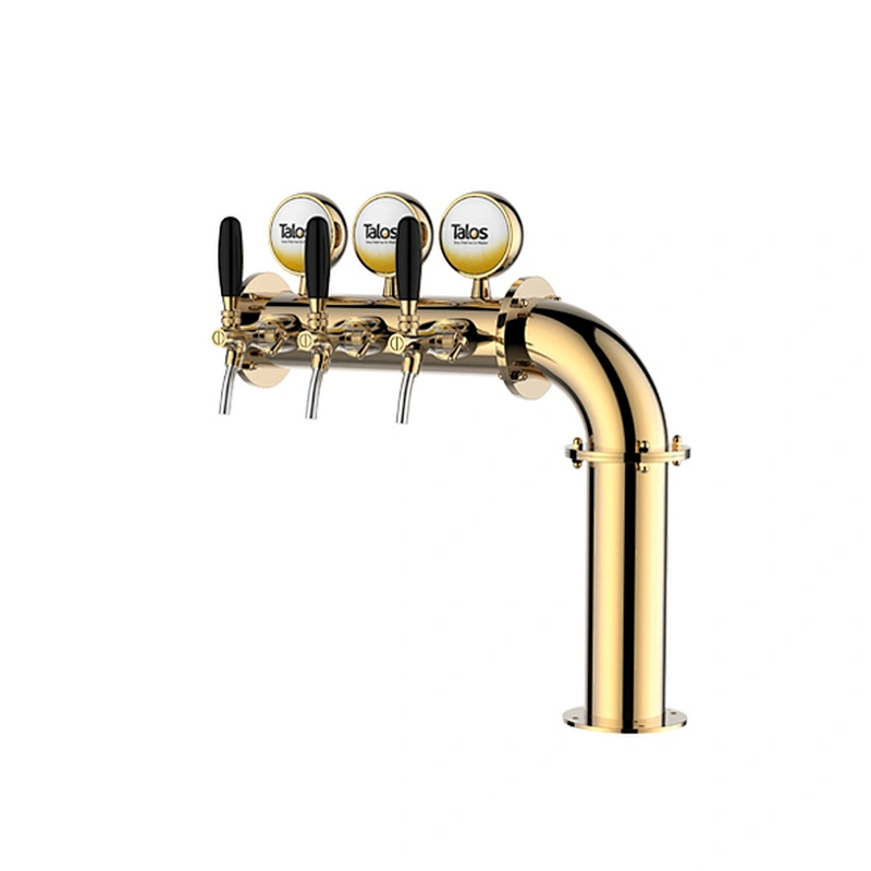 TALOS L Tower Stainless Steel 3 Tap Tower 85mm Beer Dispensing ...