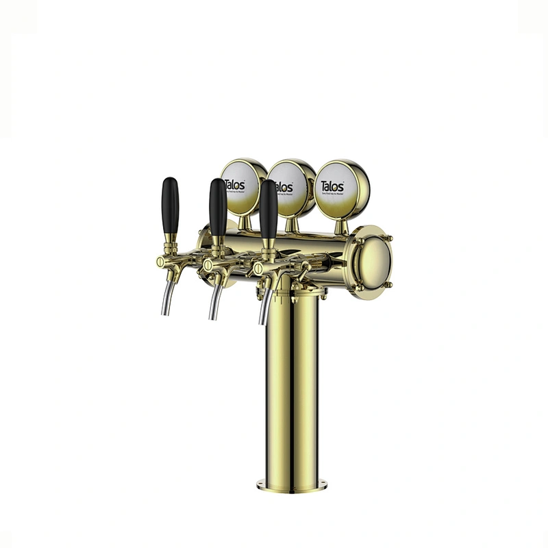 TALOS T Tower Stainless Steel 3 Tap Tower 102mm Beer Dispensing ...
