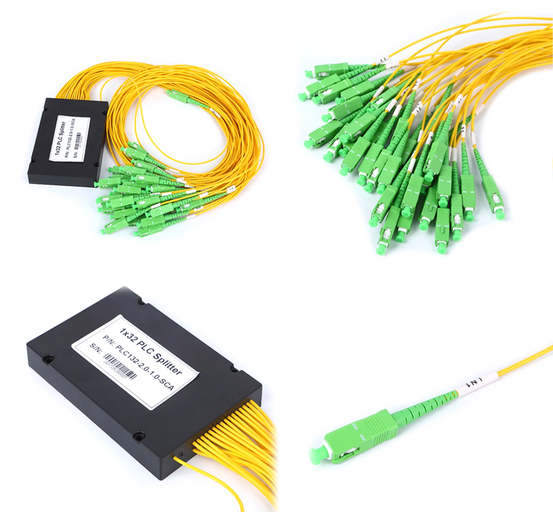 PLC Fiber 1 x 32 Passive Optical Splitter Coupler for Fiber Terminal Box