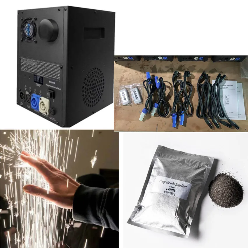 water machine stage eqiuppment fire effect pink sparkle machines