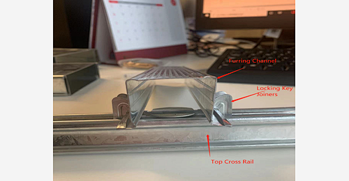 Top Cross Rail Furring Channel Installation Steps