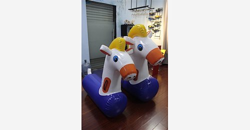 Farm Animals Pvc Jumping Goat Inflatable Animal Toy-1.2+1.5m from China ...
