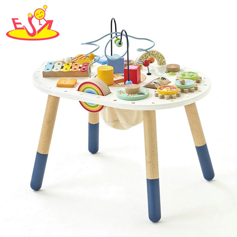 Montessori Sensory Educational Wooden Activity Learning Table For Kids ...