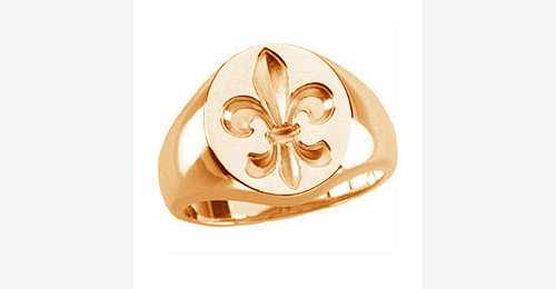 Fancy gold plated stainless steel cheap custom signet ring from China ...