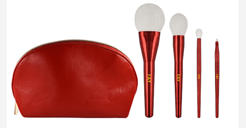 red makeup brushes | faybrush.com