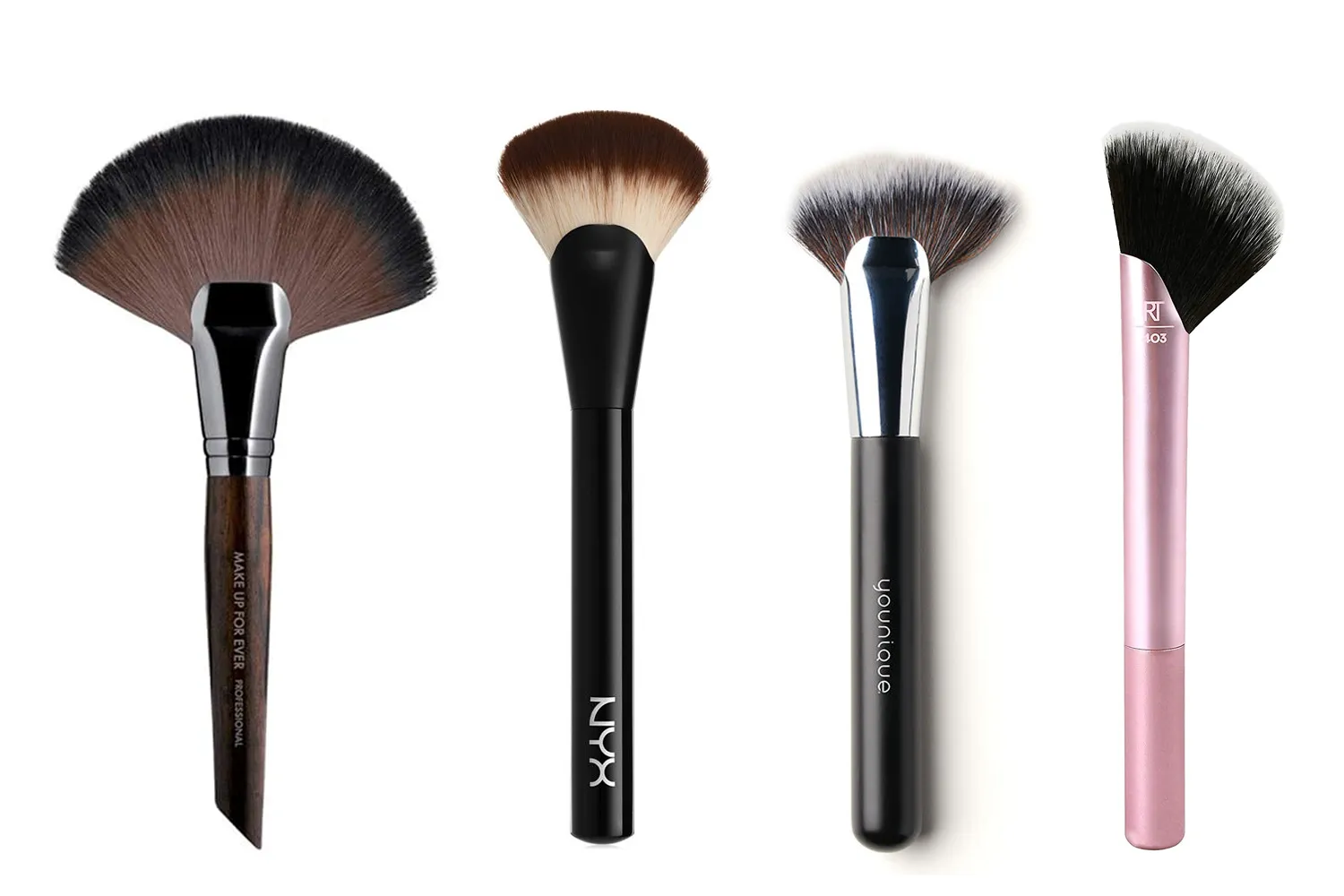 What is the fan makeup brush for and types?