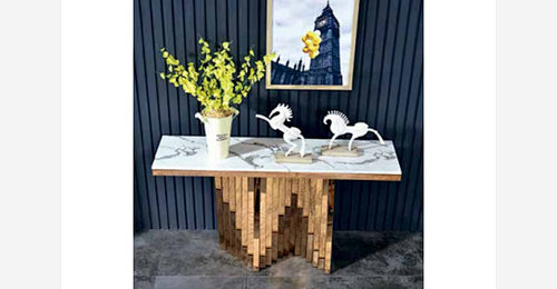 Alivar console , Sintered stone top console , Console table ...