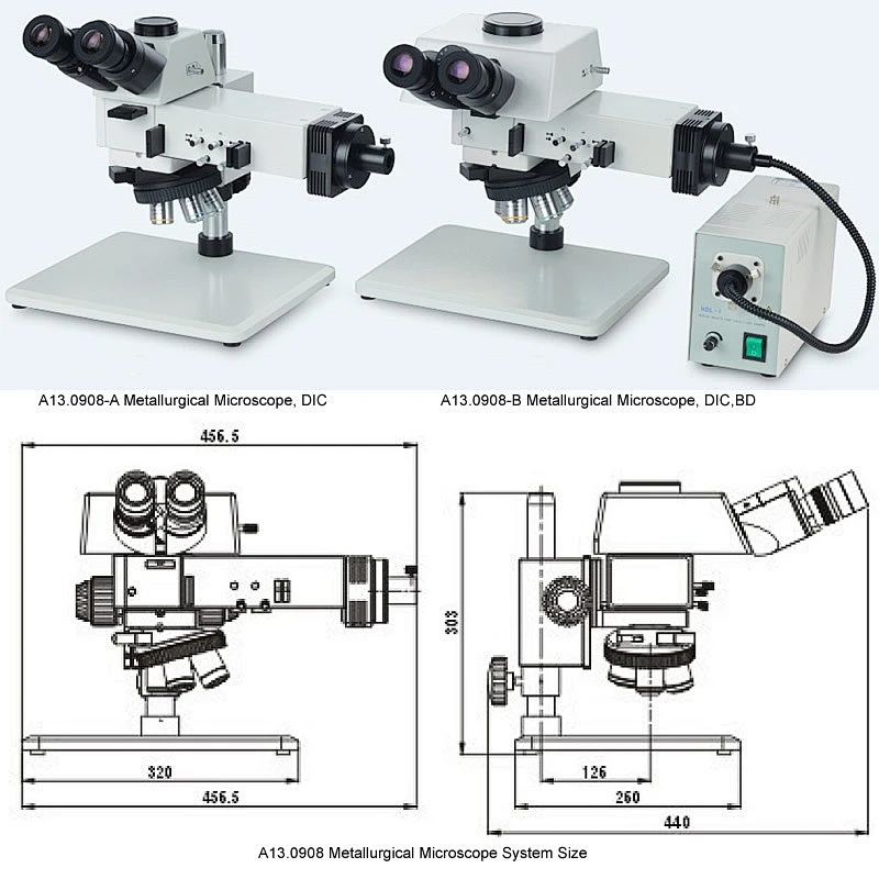 Metallurgical Microscope, BF/DF, DIC