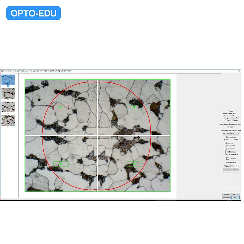 OPTO-EDU A30.1810 Metallographic Image Analysis Software
