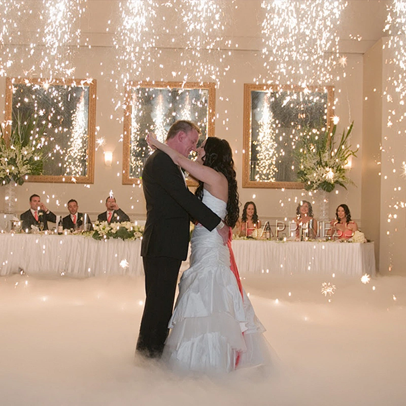 Remote Fireworks Wedding Stage Fountain , 3m 30s cold stage fountain ...