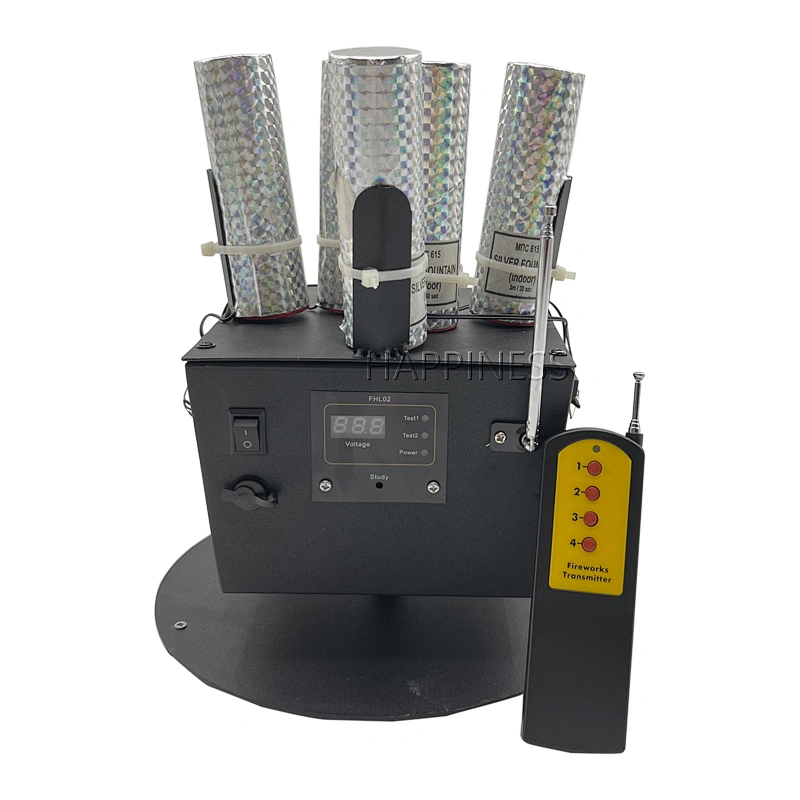 HAPPINESS Cold Flame Fountain Rotating Firing System Remote Control ...