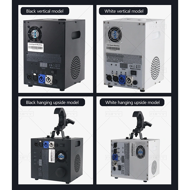 HAPPINESS 600W Mini White Cold Spark Machine DMX512 Large Professional ...