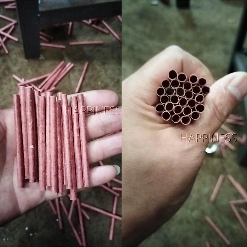 Chinese Red Colored Single Firecrackers Paper Tube Making Machine ...