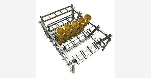 Fiberglass Mortar Tubes Rack for Fireworks , Fireworks mortars ...