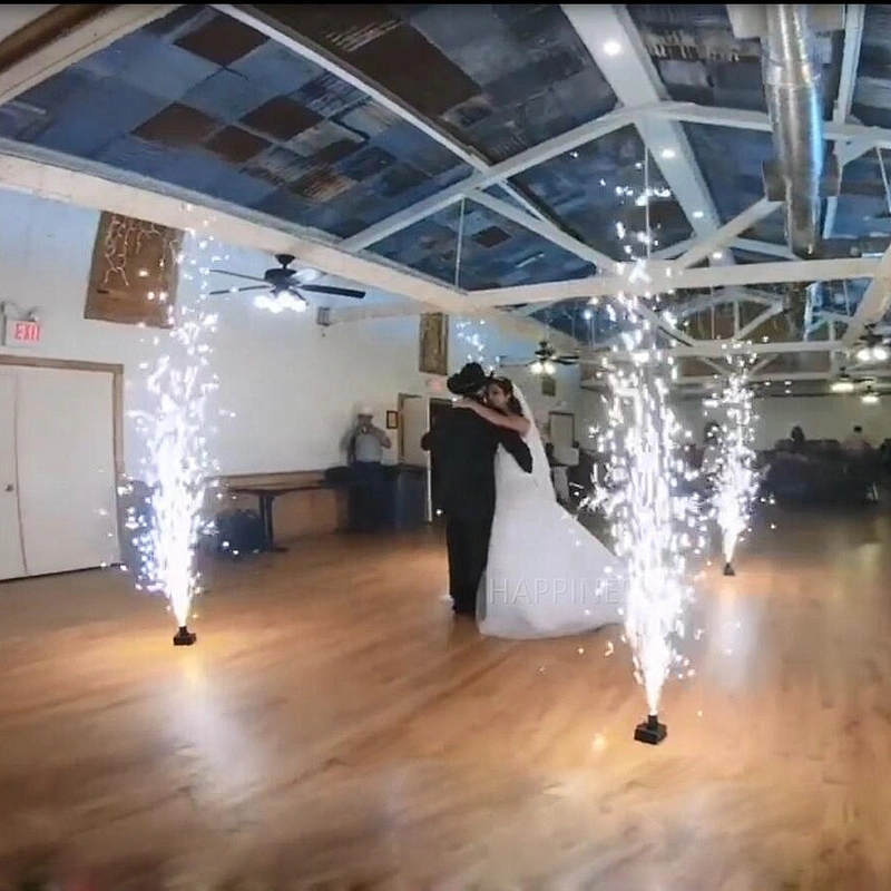 Remote Cold Spark Pyro Fountain Fireworks Machine , - LIUYANG HAPPINESS ...