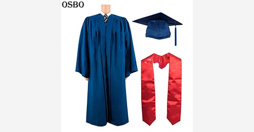 New Fashion Graduation Gown With Cap | OSBO