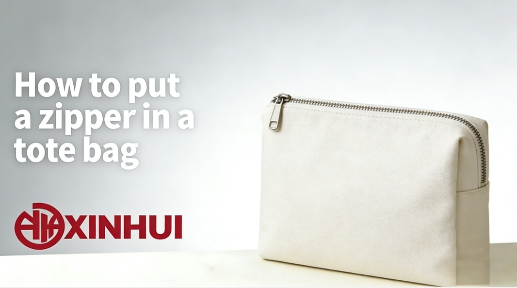 How to Put a Zipper in a Tote Bag
