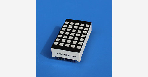 Original manufacturer orange led matrix 7x5 square dot 3x3mm amber led ...
