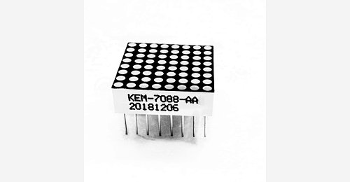 Blue small round 8x8 led matrix screen display module 20*20mm