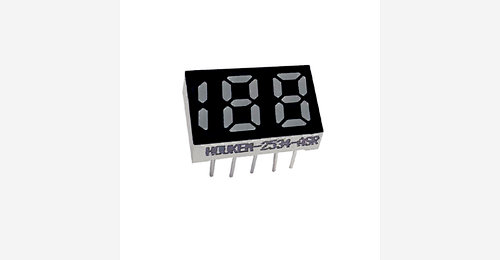 red color 0.25 inch 2.5 digit 7 segment led display
