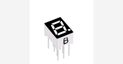 Small 7 segment display red 0.28 inch 1 digit 7 segment led display ...