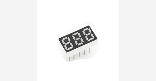 0.25 inch small 7 segment display ultra red 3 digit mini led 7 segment