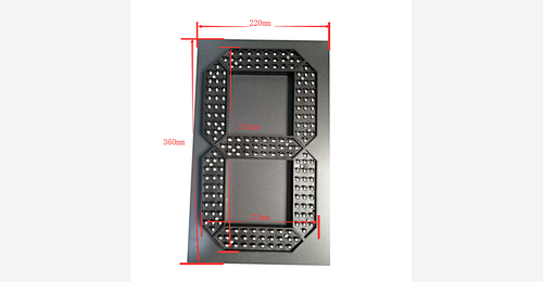 outdoor ultra red color 12 inch 7 segment led display