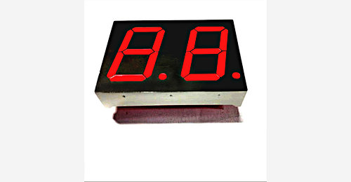 Red color 1 inch 2 digit 7 segment LED display 7 segment digital ...