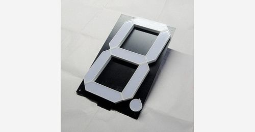 CC large 20 inch 7 segment LED display 1 digit white for LED time clock ...