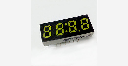 Red Green Blue yellow 0.25 inch 4 digit 7 segment display