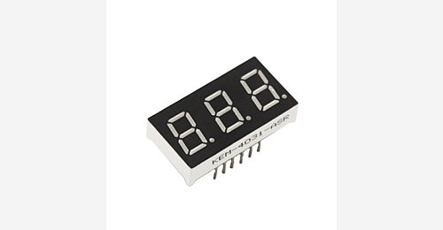 0.4 0.52 0.56 0.8 inch yellow 7 segment display 3 digit