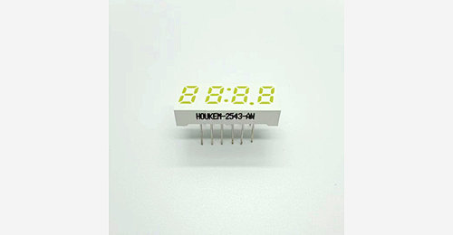 white surface 0.25inch 4 digit 7 segment led display white color 12pins