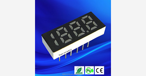 0.25 inch 188.8 shape mini led 7 segment display 3.5 digits