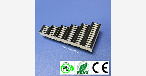 Bicolor led array 8,10,12 segment bar graph led display