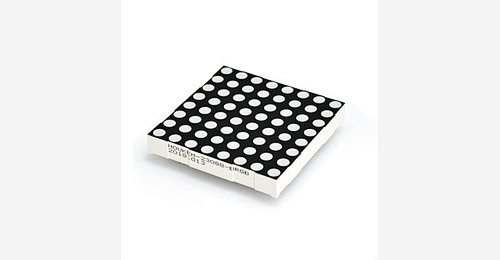 60x60mm round led dot matrix display 8x8 blue 5mm