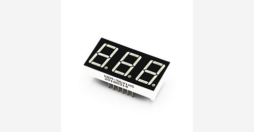 Blue houkem-5631-bb 0.56 Inch 7 Segment Indicator 3 Digit 7 Segment led ...