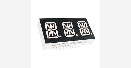 14 segment 3 digit alphanumeric led display 0.54 inch red