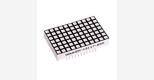 13117 yellow square led dot matrix 11x7 led matrix