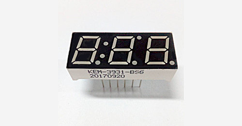 Green color 0.39inch 3 digit 7 segment led display indicator KEM-3932-A ...
