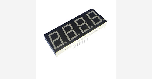 white 4 digits 7 segment led numeric display