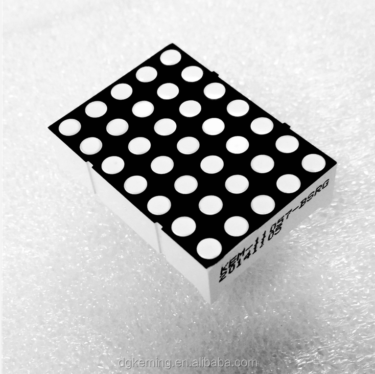 Amber 5x7 dot array display orange led dot matrix display kem-11057-ba