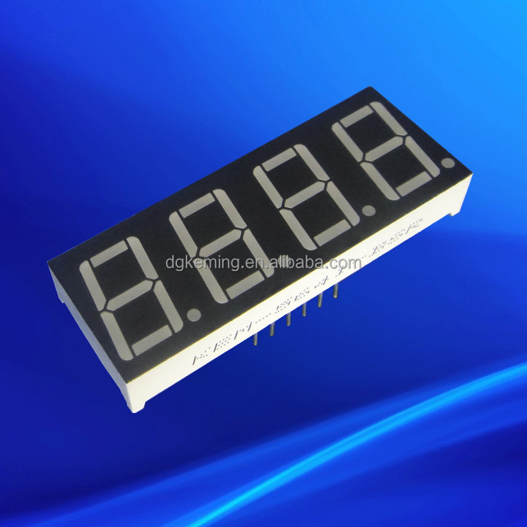 Red 0.56 inch quad digit numeric led 7 segment display