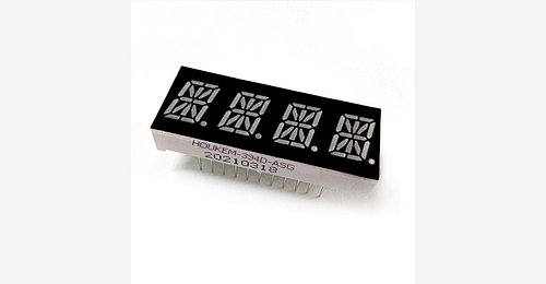 Amber color 0.39 Inch 4 Digits 16 Segment LED Display