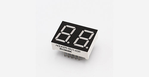 Amber Color 0.56 inch 2 Digits 7 Segment Display 7 Segment Anode Display