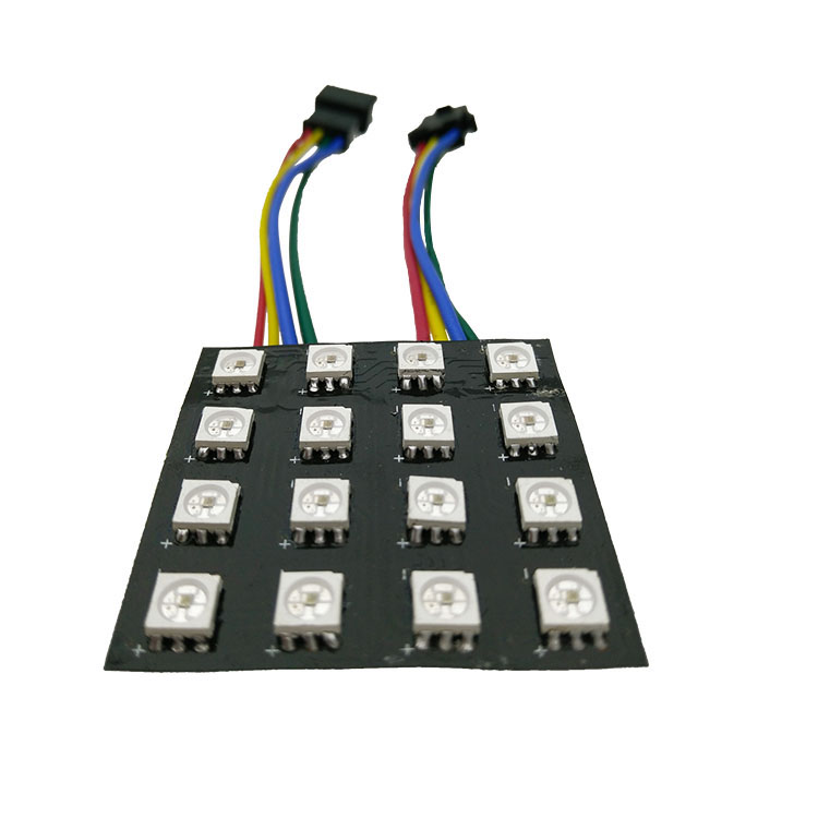 4x4 WS2812B SK6812 RGB -LED -Matrix mit schwarzer Leiterplatte from ...