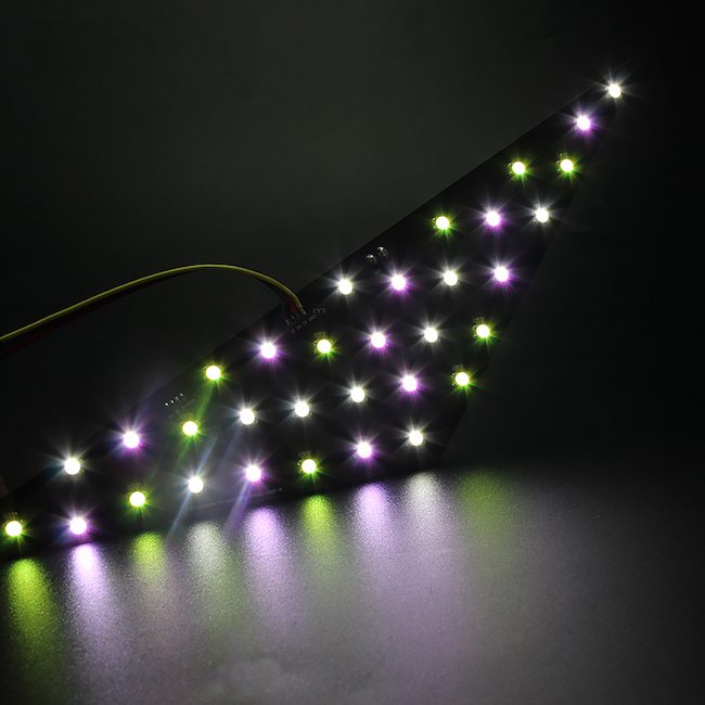 China 34leds sk6812 addressable triangular rgbw led matrix