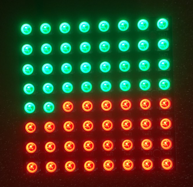 China 8x8 RGB WS2812B SK6812 hard 8x8 led matrix module