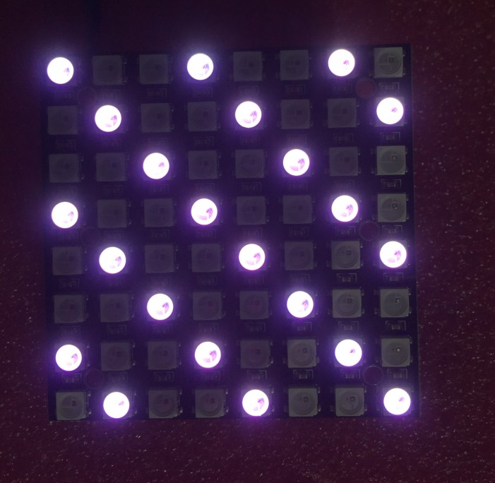 China 8x8 RGB WS2812B SK6812 hard 8x8 led matrix module