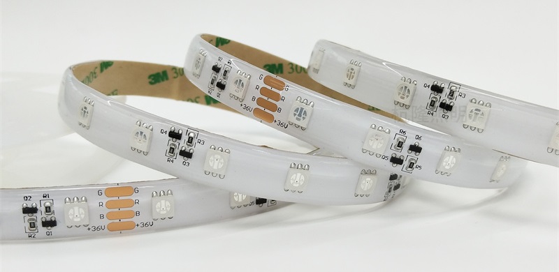 China voltage 36v 30m roll 5050 rgb long led light strips