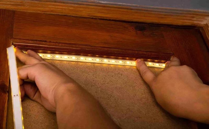 Will LED Strip Lights Stick to Wood? - Hanron Lighting